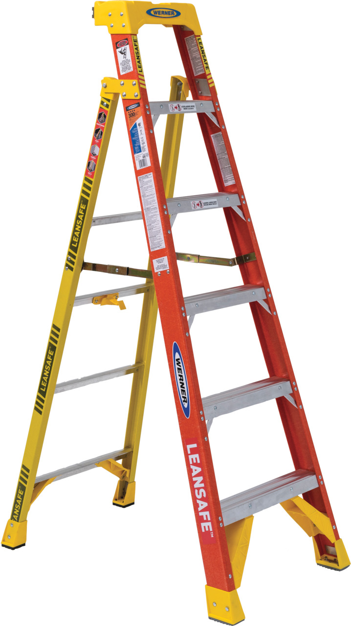 White Cap | Werner Type 1A Fiberglass Leaning Ladder 6'