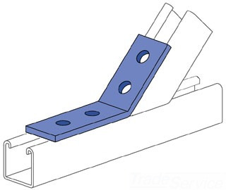 White Cap | Unistrut 45deg Open Angle Channel Fitting