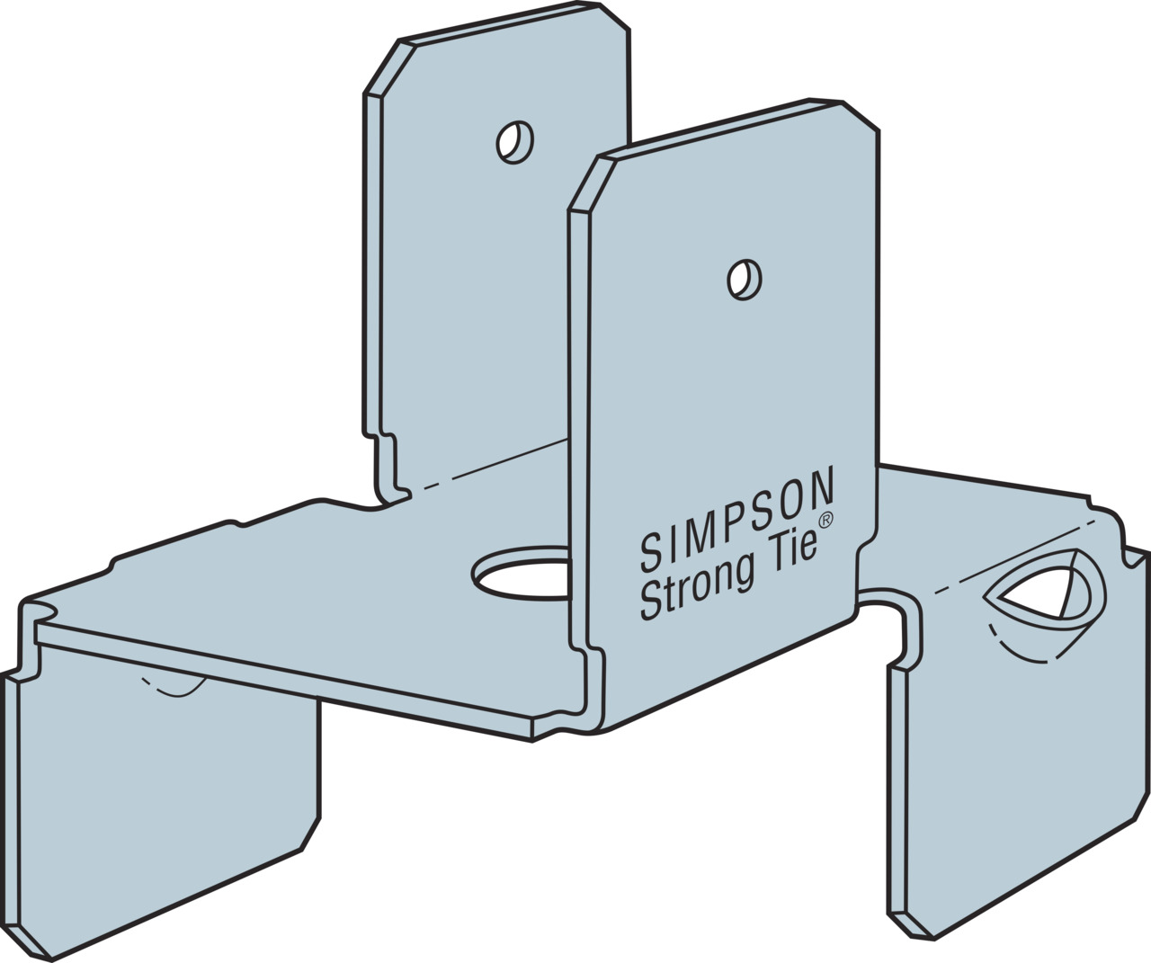 White Cap | Simpson Strong-Tie RC Series 1-9/16 x 2-3/8" 20 ga G90 ...