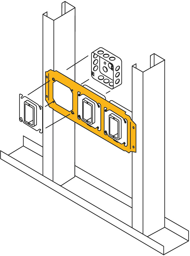 White Cap | Mounting Box / Plate Rbs16 25/Bx Caddy