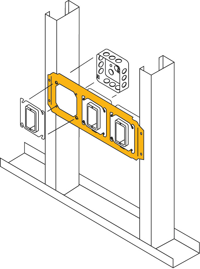 White Cap | Mounting Box / Plate Rbs16 25/Bx Caddy