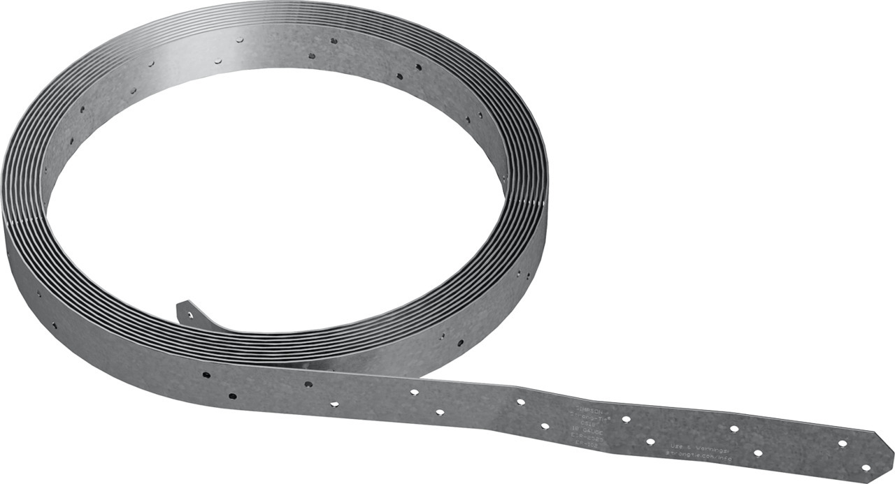 White Cap | Simpson Strong-Tie CS Series 25' x 1-1/4" 20 ga G90 ...