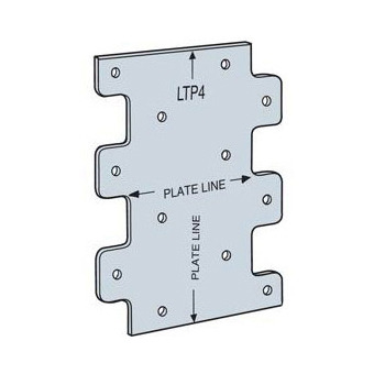 White Cap | Simpson Strong-Tie LTP4 Series 4-1/4 x 3" 20 ga ZMAX Coated ...