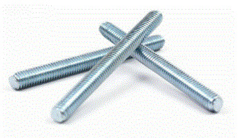 White Cap | 1" Hot Dip Galvanized Threaded Rod Sold/Foot