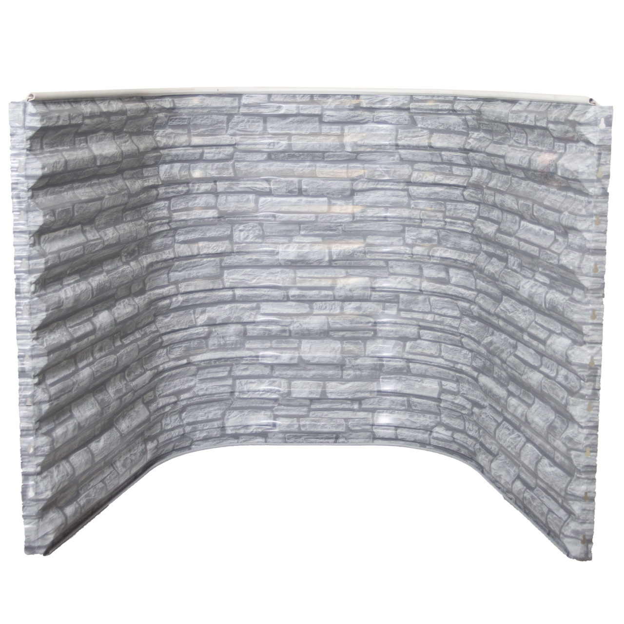 White Cap | Boman Kemp 52"X36"X72" Stacked Stone Areawell