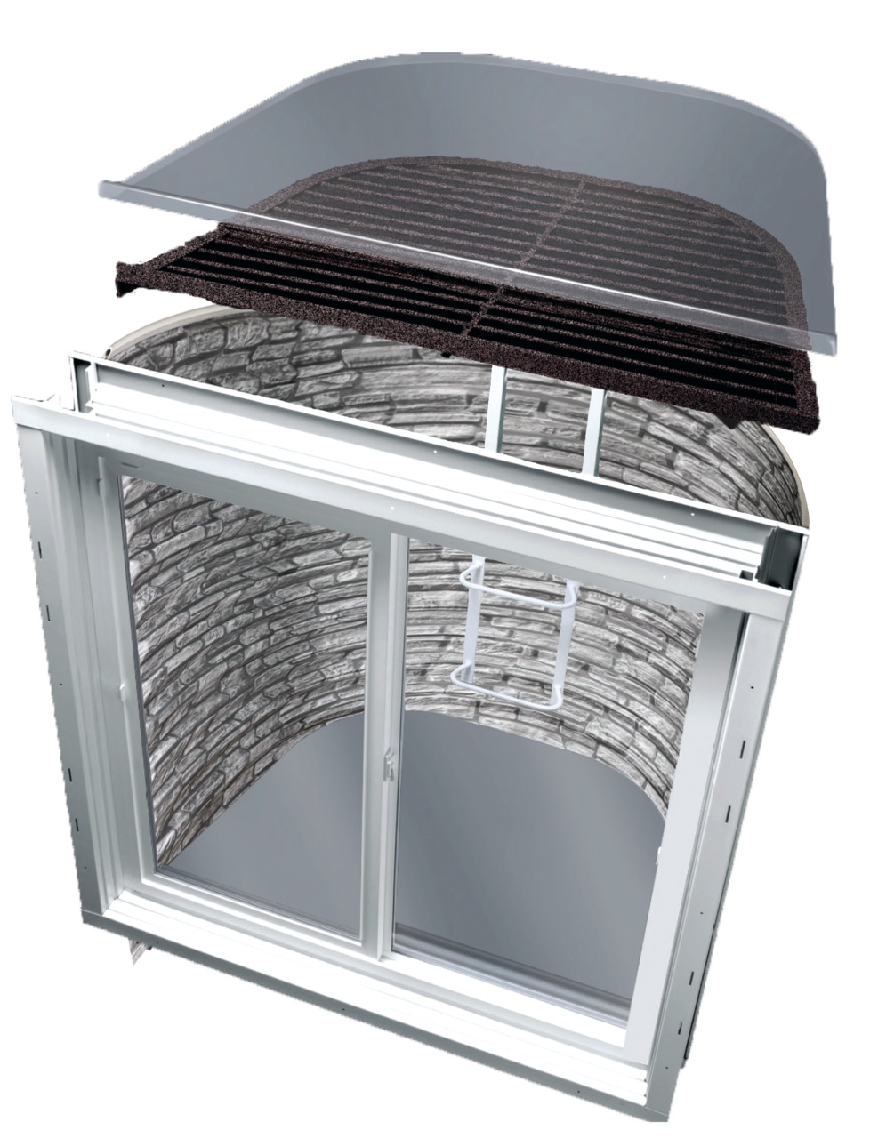 White Cap | Boman Kemp 56" x 36" x 72" White Area Well