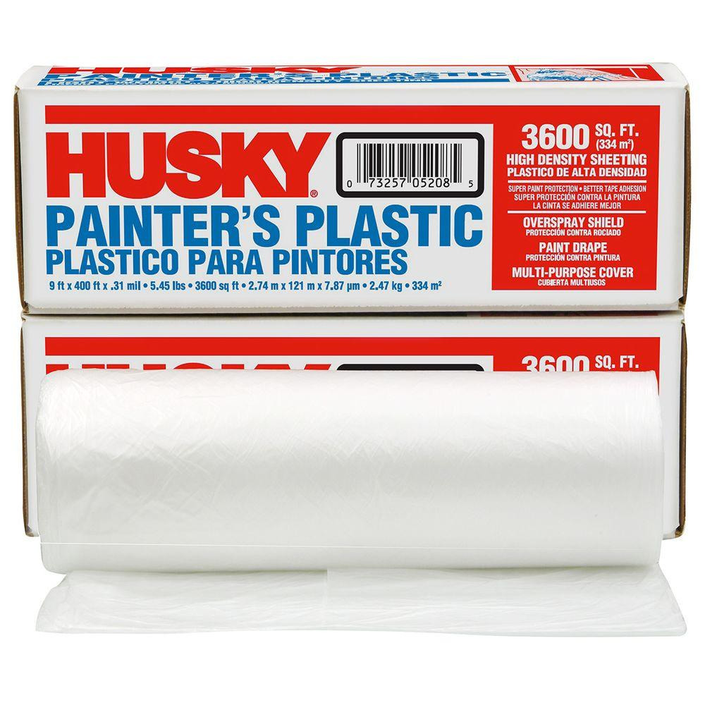 White Cap | Poly America Inc .31 Mil 9 Ft x 400 Ft Painter Plastic