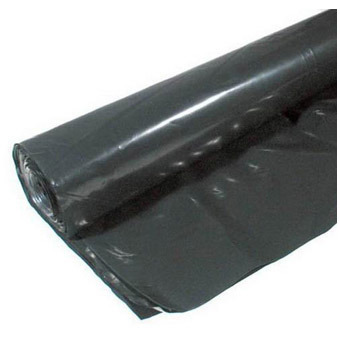 White Cap | 4 mil 10' x 100' Black Polyfilm Visqueen Plastic Sheeting