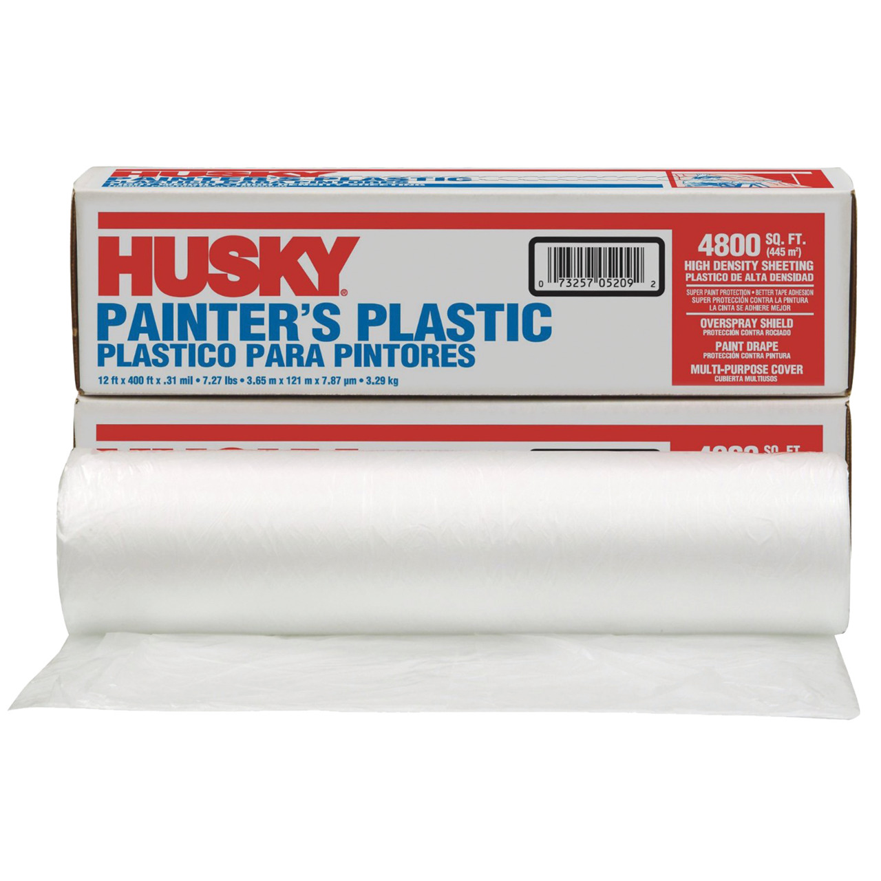 White Cap | 0.31 mil x 12' x 400' Painter Plastic Polyfilm Visqueen