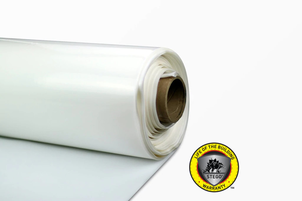 White Cap | Stego 14Ft x 100Ft Stegocrawl Wrap, 15Mil Vapor Barrier, White