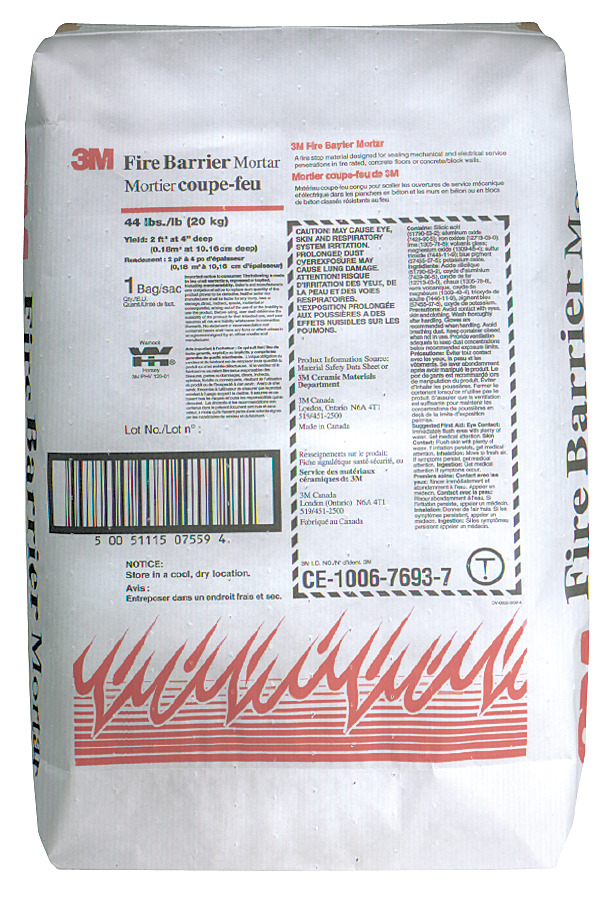 White Cap | 3M 44 lb Fire Barrier Mortar