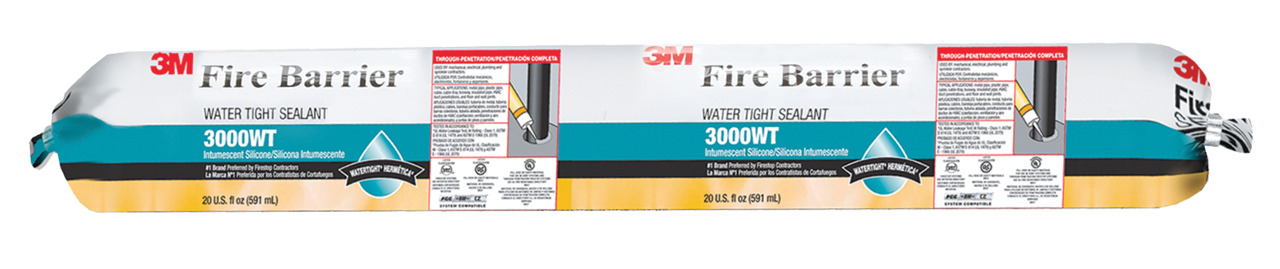 White Cap | 3M | 3M 20 oz Sausage 3000 WT Fire Barrier Water Tight Sealant