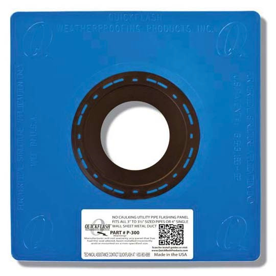 White Cap | Quick flash 3" Thermoplastic Elastomer Pipe Flashing Panel ...