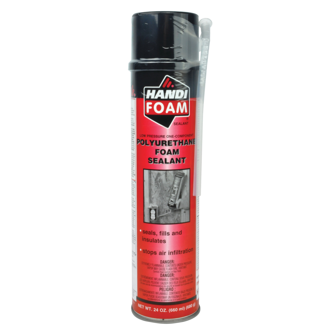 White Cap | 24 Oz. (680g) Handi-Foam Straw Foam Sealant