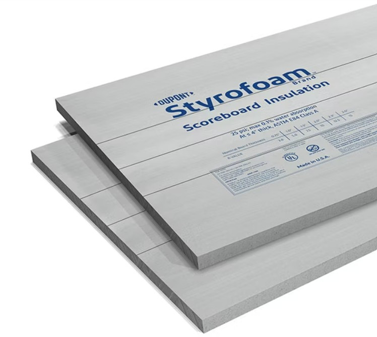 White Cap | DuPont ST100 2" x 4' x 8' 25PSI Scoreboard Styrofoam Insulation