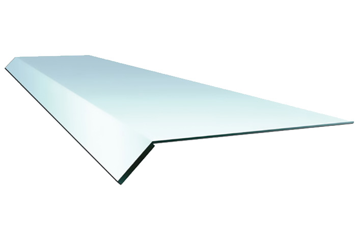 White Cap | 3" 26Ga Drip-Edge Ss + Hem (200Box) H&B