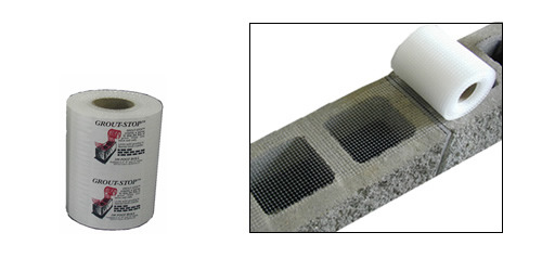 White Cap | Wire-Bond 8" Masonry Grout Stop