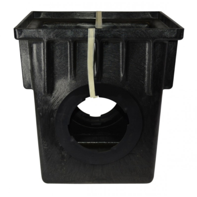 White Cap | NDS 17-1/2 x 18.56" Black HDPE Catch Basin 1/PK