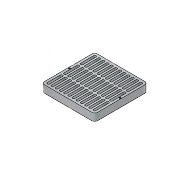 White Cap | NDS 11-3/4 x 11-3/4 x 6" Green HDPE Grate for 12 x 12 ...