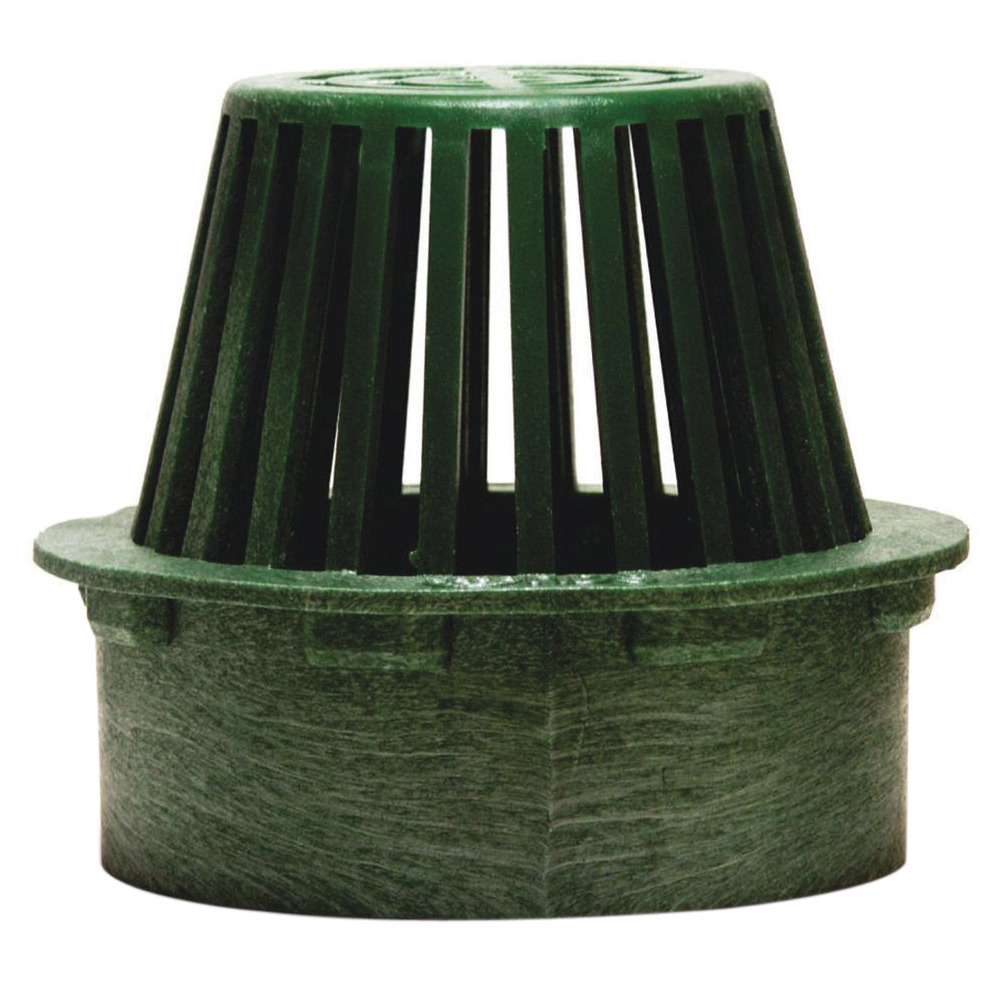 White Cap | NDS 6" ATRIUM GRATE GREEN