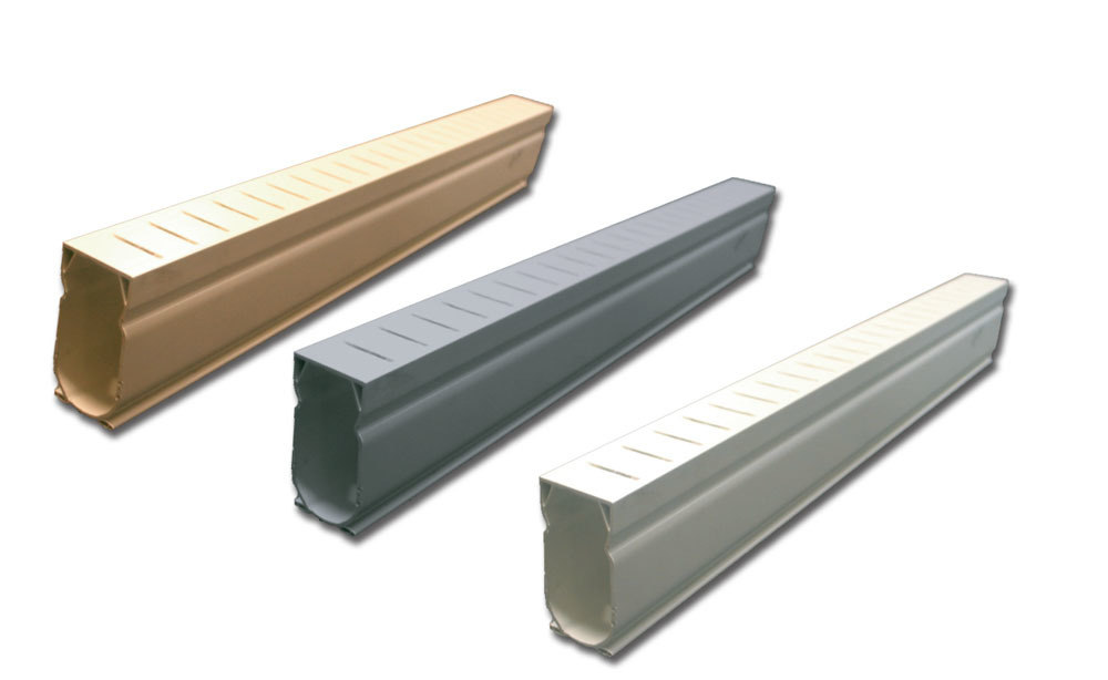 White Cap | W. R. MEADOWS Deck-O-Drain 10' x 3-1/4" x 1-1/2" Gray PVC ...