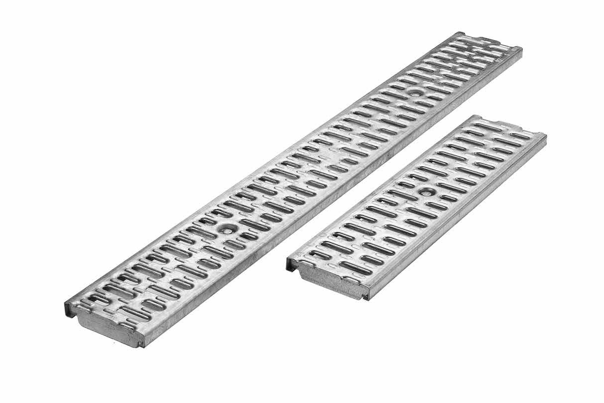 White Cap | Aco Quicklok Type 421Q Slotted Galvanized Grate
