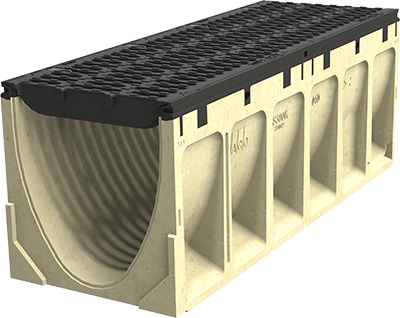 White Cap | ACO Drain PowerDrain Model SK3-8 39.37" Sloped Channel for ...
