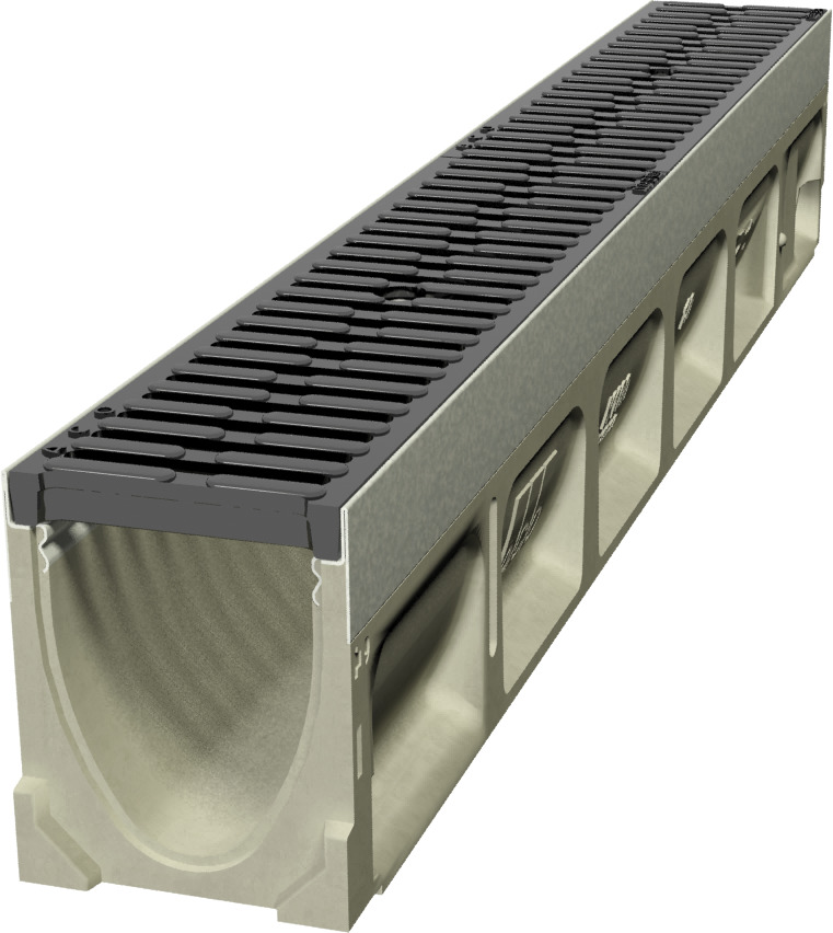 White Cap | Aco K1-1 Sloped Channel, 39.37In