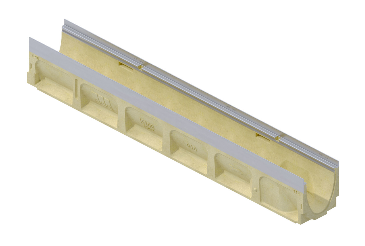 White Cap | ACO | Aco K1-9 Sloped Channel, 39.37In