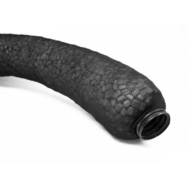 White Cap | NDS Ezflow 10" x 10' Black Polystyrene French Drain with Pipe