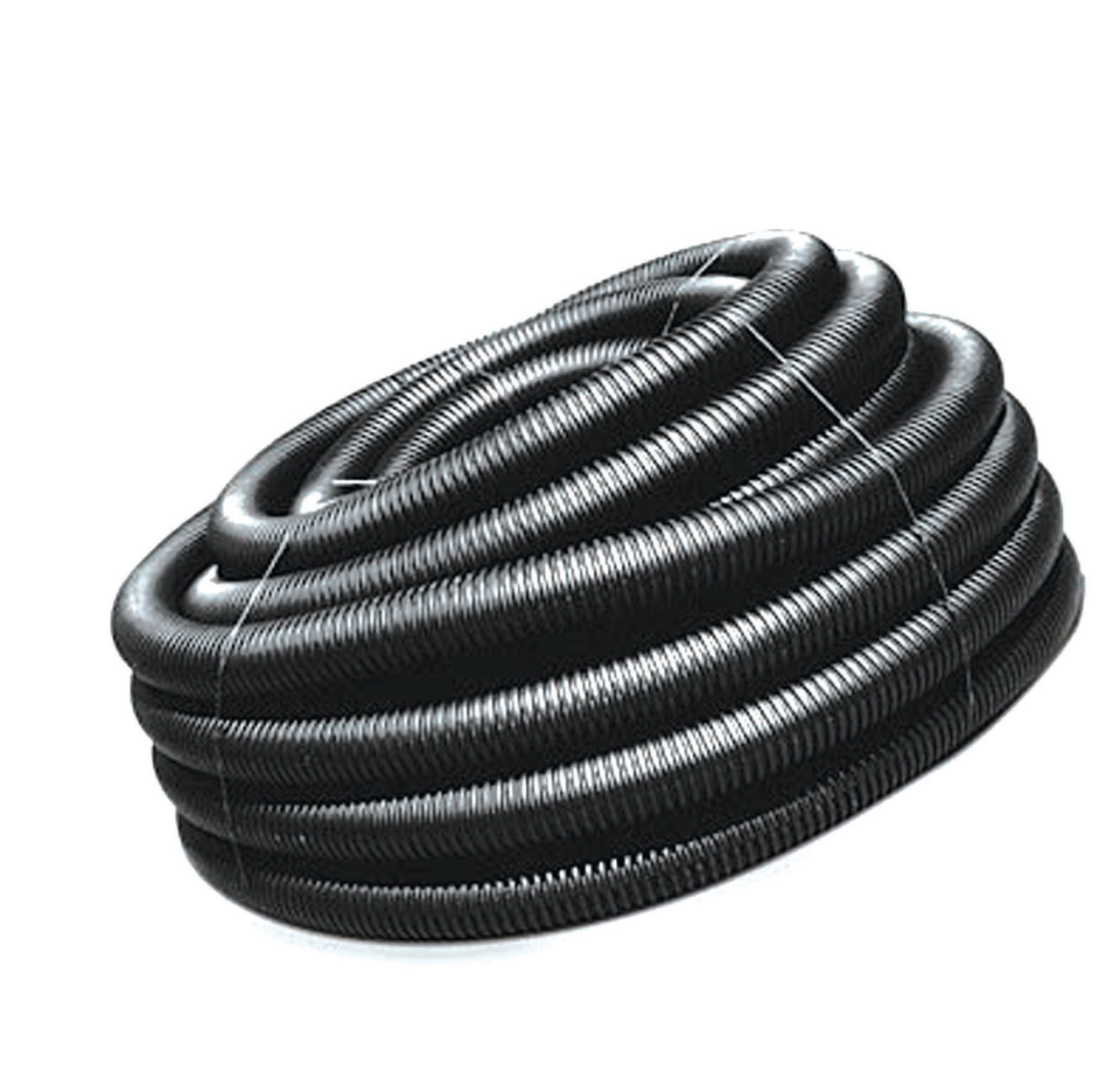 White Cap | ADS 3" x 100' Solid Corrugated Pipe (Sold Per Foot in 100 ...