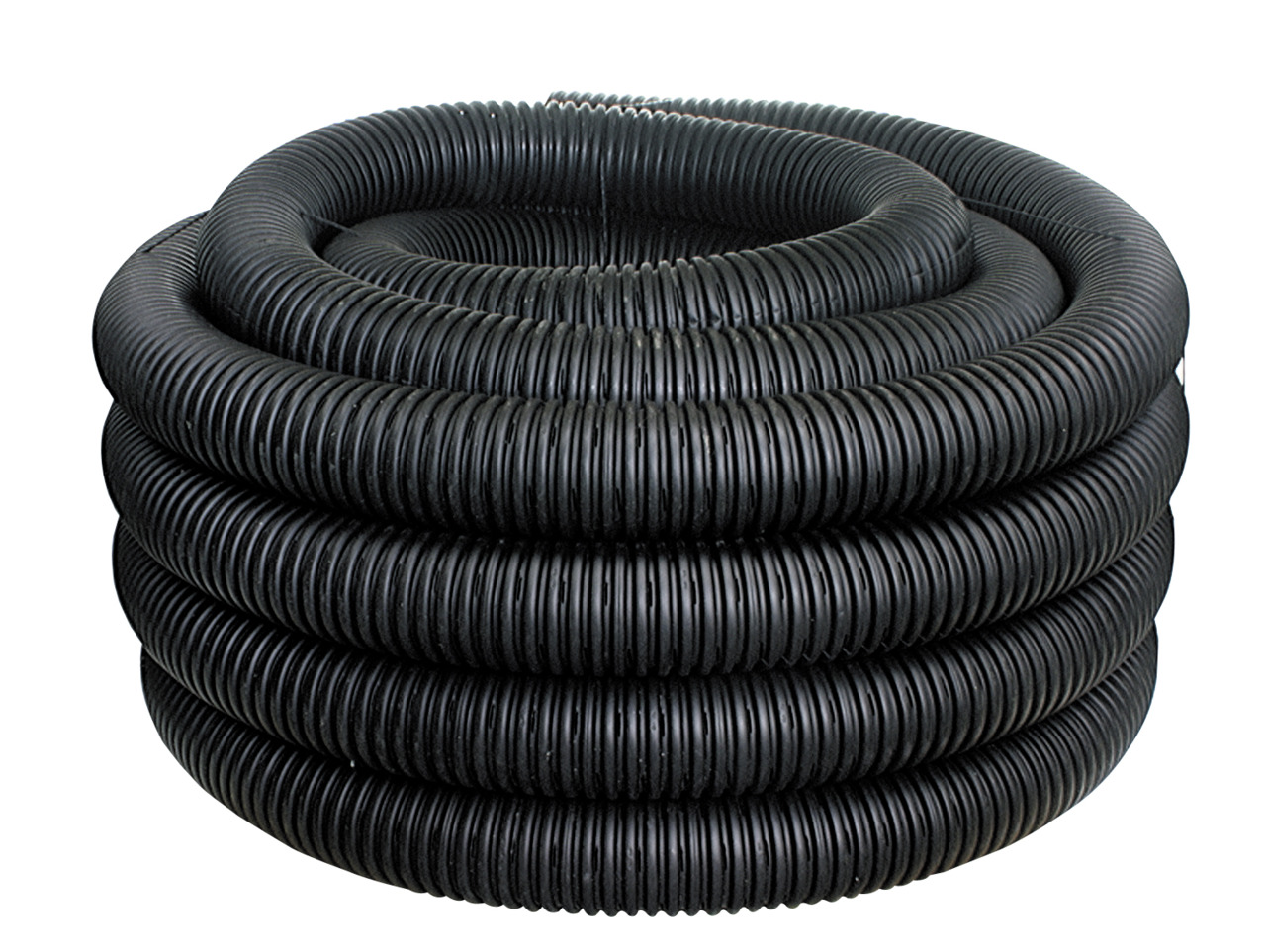 White Cap | ADS 250' x 4" Black HDPE Perforated Corrugated Single Wall Pipe