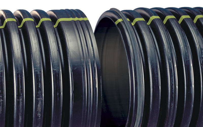 White Cap | ADS N-12 20' x 4" HDPE Corrugated Soil Tight Solid Dual ...