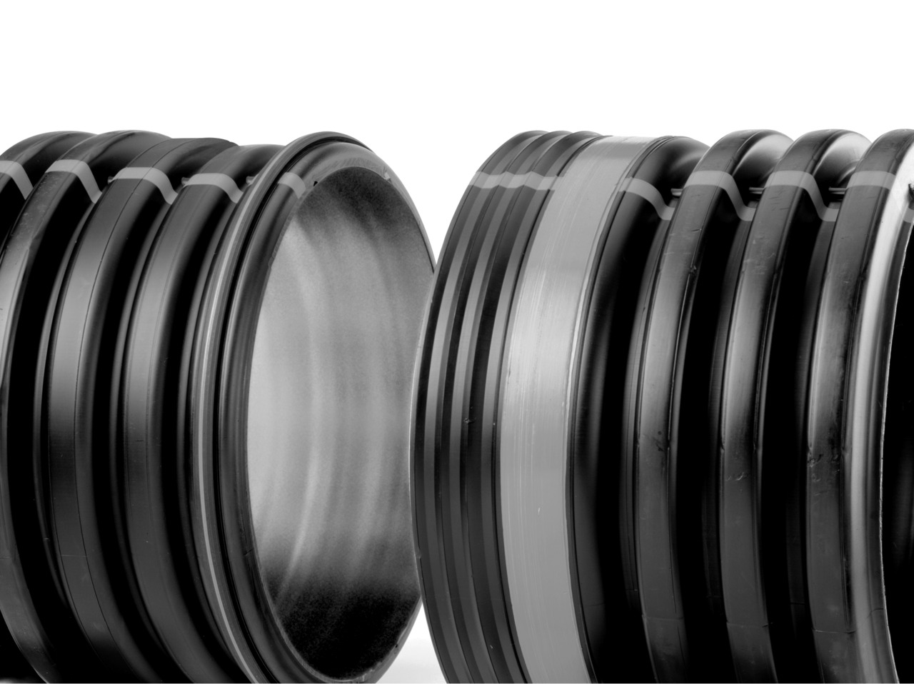 White Cap | ADS N-12 20' x 24" HDPE Corrugated Water Tight Solid Dual ...