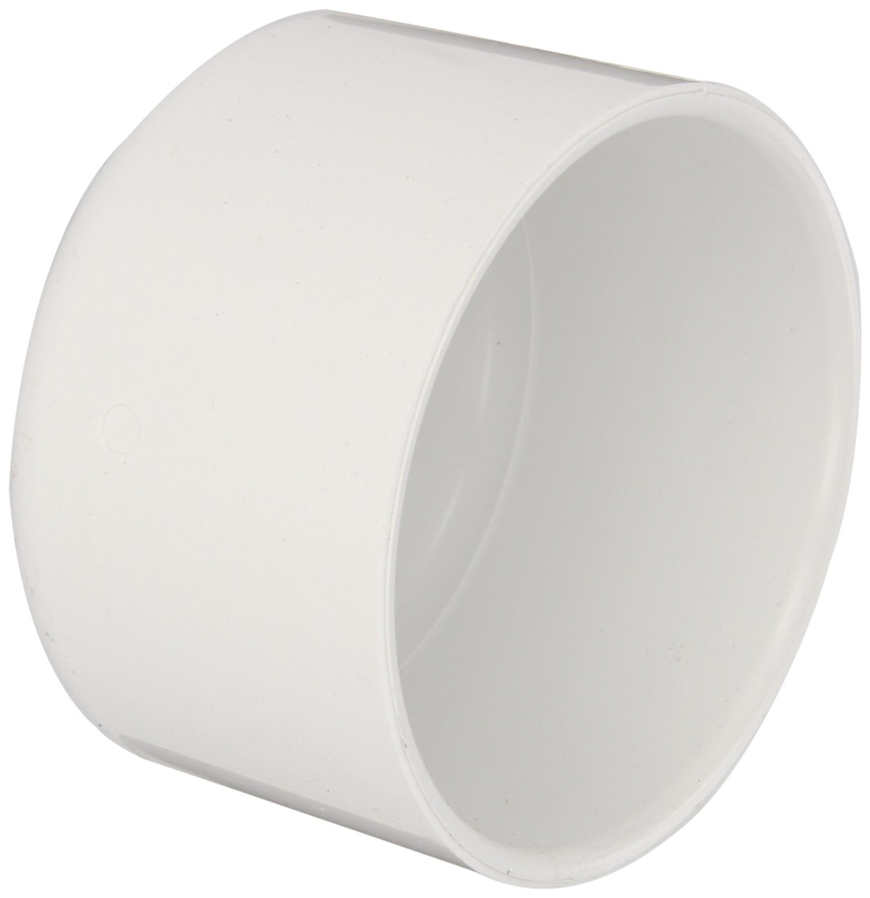White Cap | 6" SCH40 PVC Slip Cap