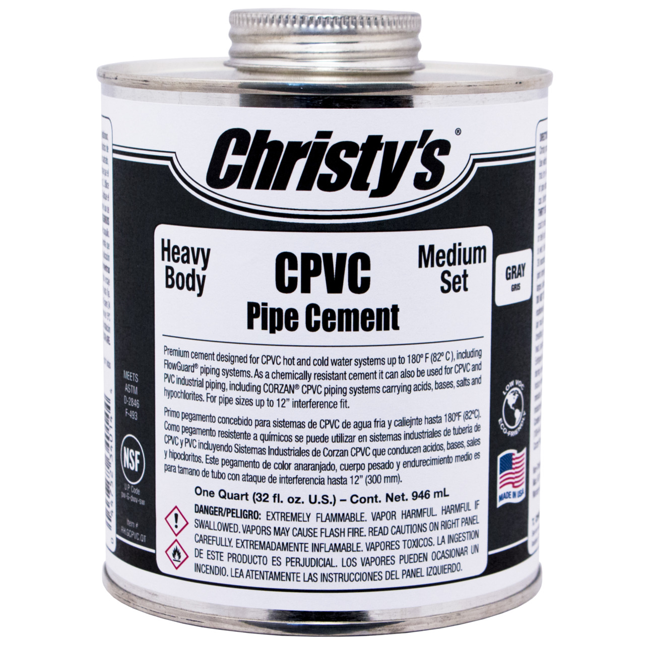 White Cap | T Christy 1 Pint PVC Cement Glue