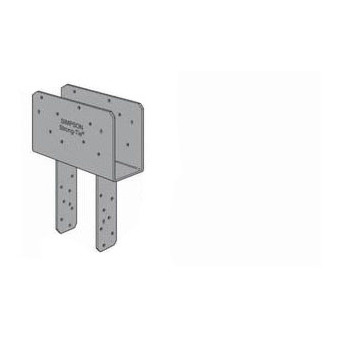 White Cap | Simpson Strong-Tie CCQ Series 3-1/2" 7 ga Gray Painted ...