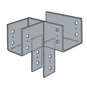 White Cap | Simpson Strong-Tie ECCLQ Series 7" 7 ga Gray Painted Steel ...