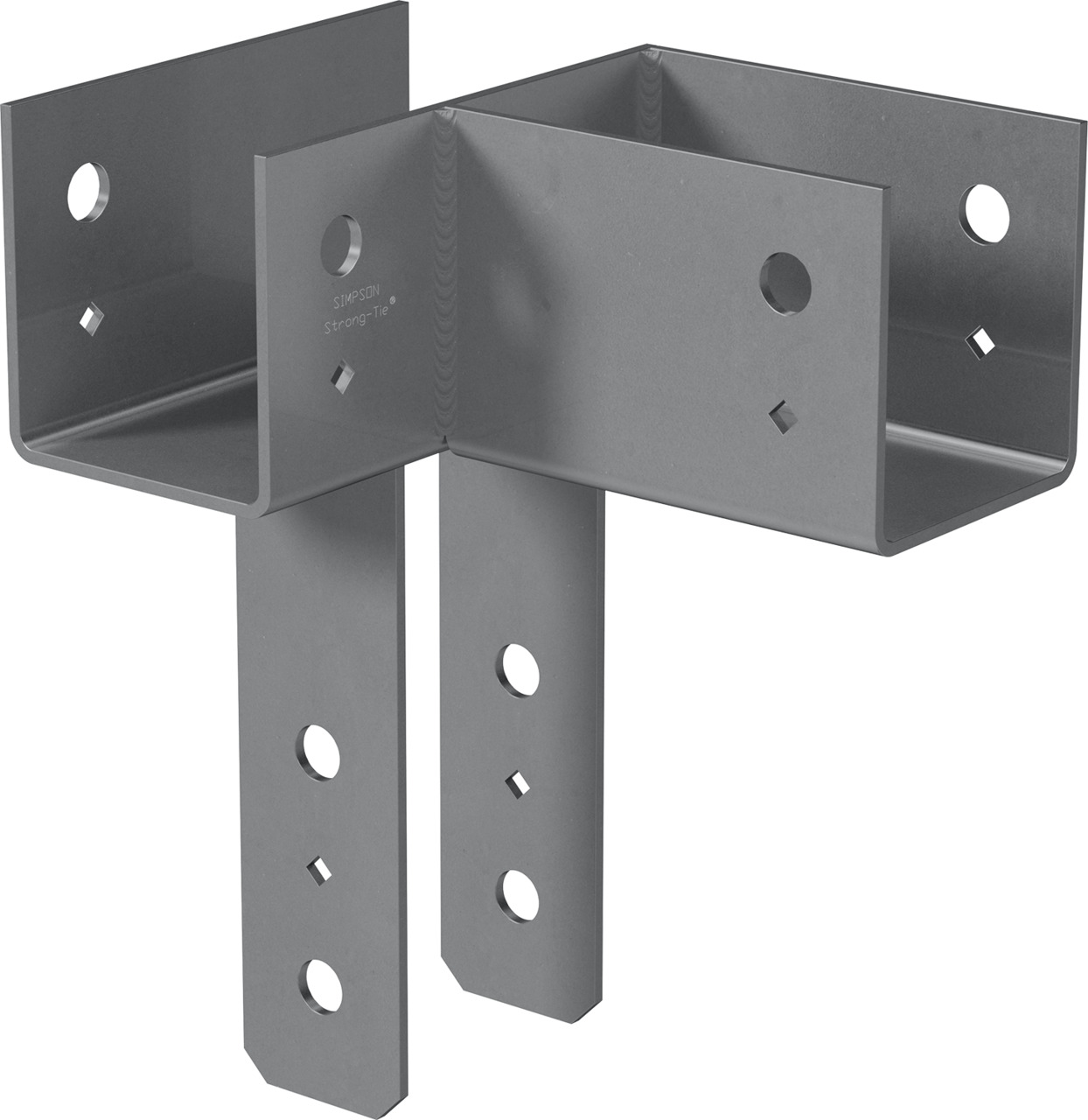 White Cap | Simpson Strong-Tie ECCLQ Series 7" 7 ga Gray Painted Steel ...