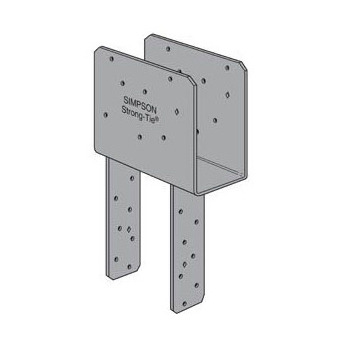 White Cap | Simpson Strong-Tie ECCQ Series 3-1/2" 7 ga Gray Painted ...