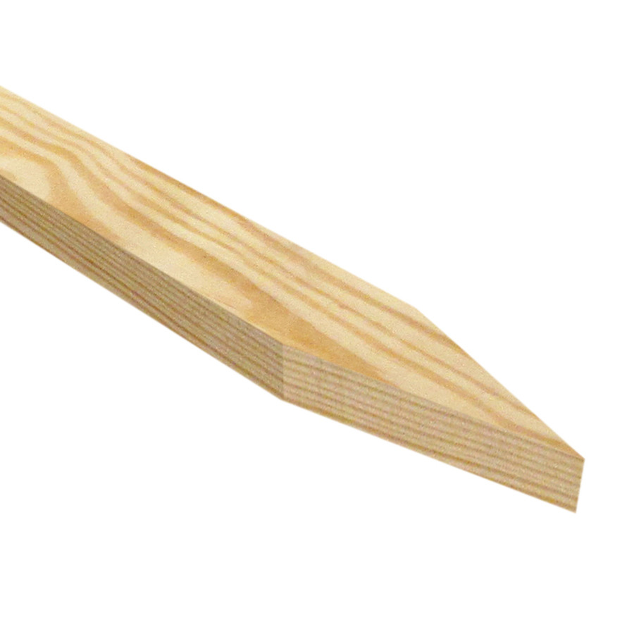 White Cap | 2"X2"X6" Wood Hub Stake (25/Bundle)
