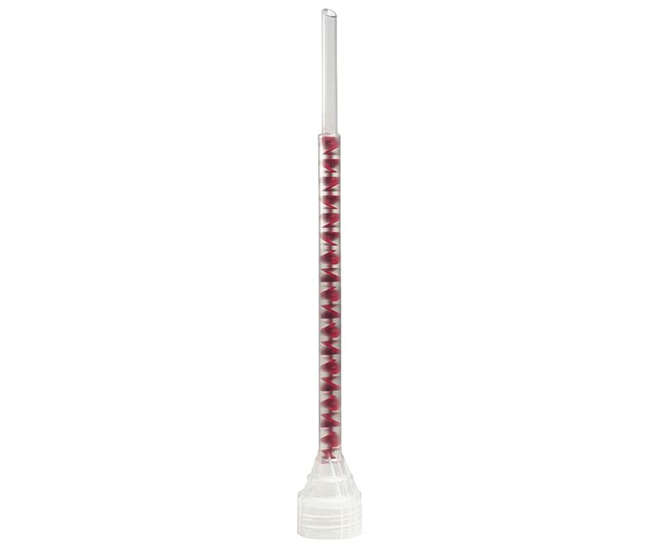 White Cap | ITW Red Head Plastic Mixing Nozzle for S7-28 Adhesive Cartridge