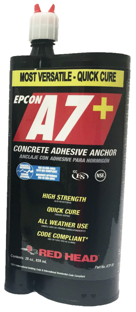 White Cap | ITW Red Head 9.5 Oz A7-Plus Cartridge with Nozzle