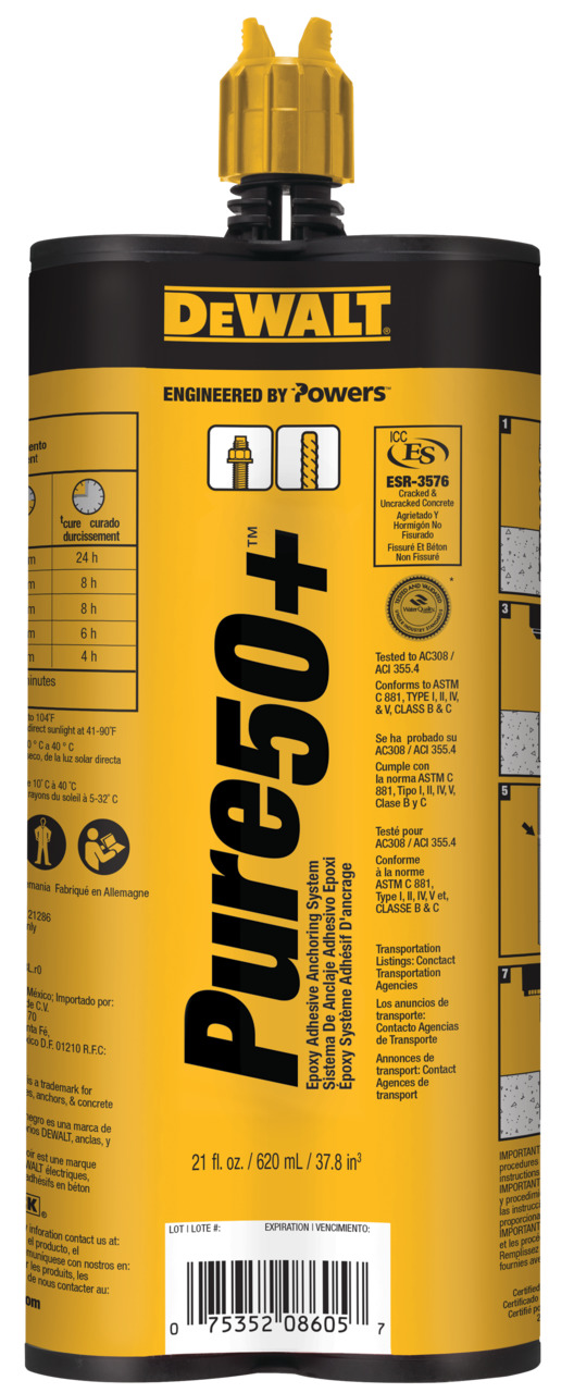 White Cap | Powers Fasteners Pure50+ 20.5Oz Epoxy Injection Adhesive ...