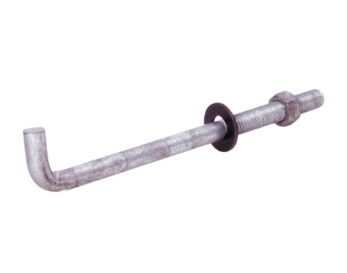 White Cap | Grip-Rite 1/2" x 10" Hot Dipped Galvanized Anchor Bolt with ...