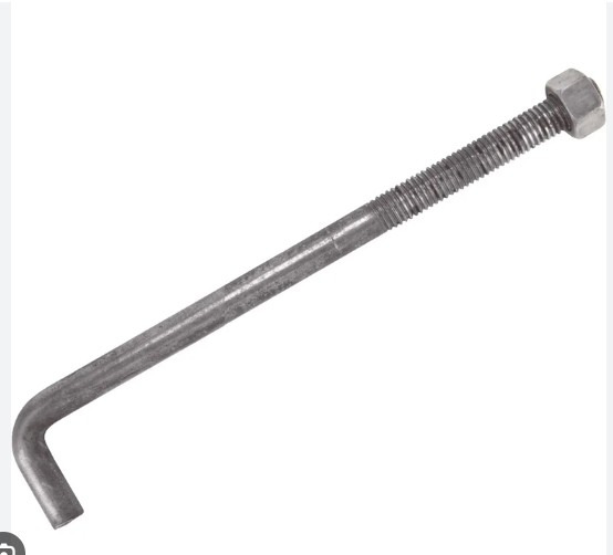 White Cap | Grip-Rite 5/8" x 14" Galvanized Anchor Bolt with Nut