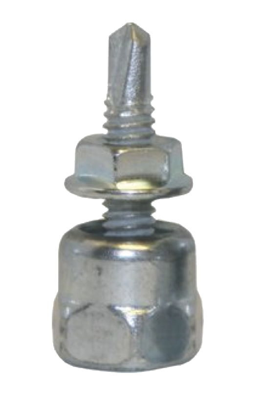 White Cap | ITW BUILDEX SAMMYS 1/4" 20X1" TEK 3 Vertical Threaded Rod ...