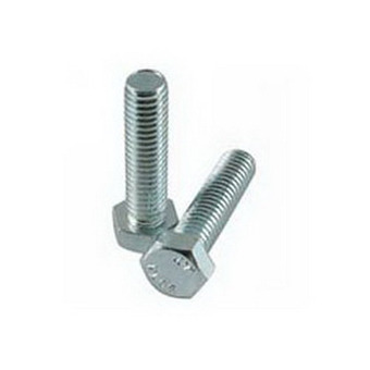 White Cap | 1/4" x 1" Zinc Plated Machine Bolt