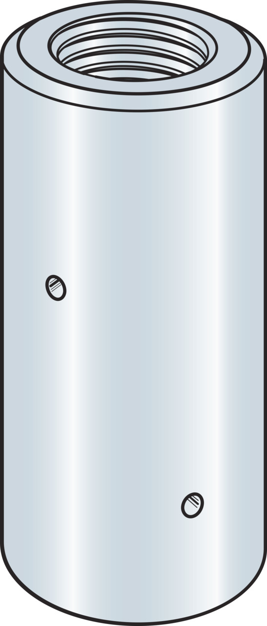 White Cap | Simpson Strong-Tie Strong-Rod 1-1/8" Zinc-Plated Coupler ...