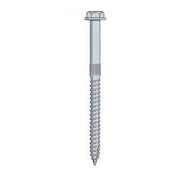 White Cap | Simpson Strong-Tie 1/4" x 2" Hex Head SDS Screw